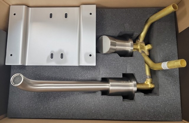 Mirabelle MIRWSCED100BN Edenton 1.2 GPM Wall Mounted Faucet Brushed ...