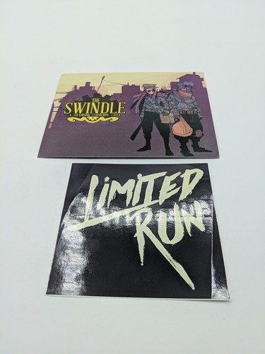 The Swindle Limited Run Games Post Card + Sticker | eBay