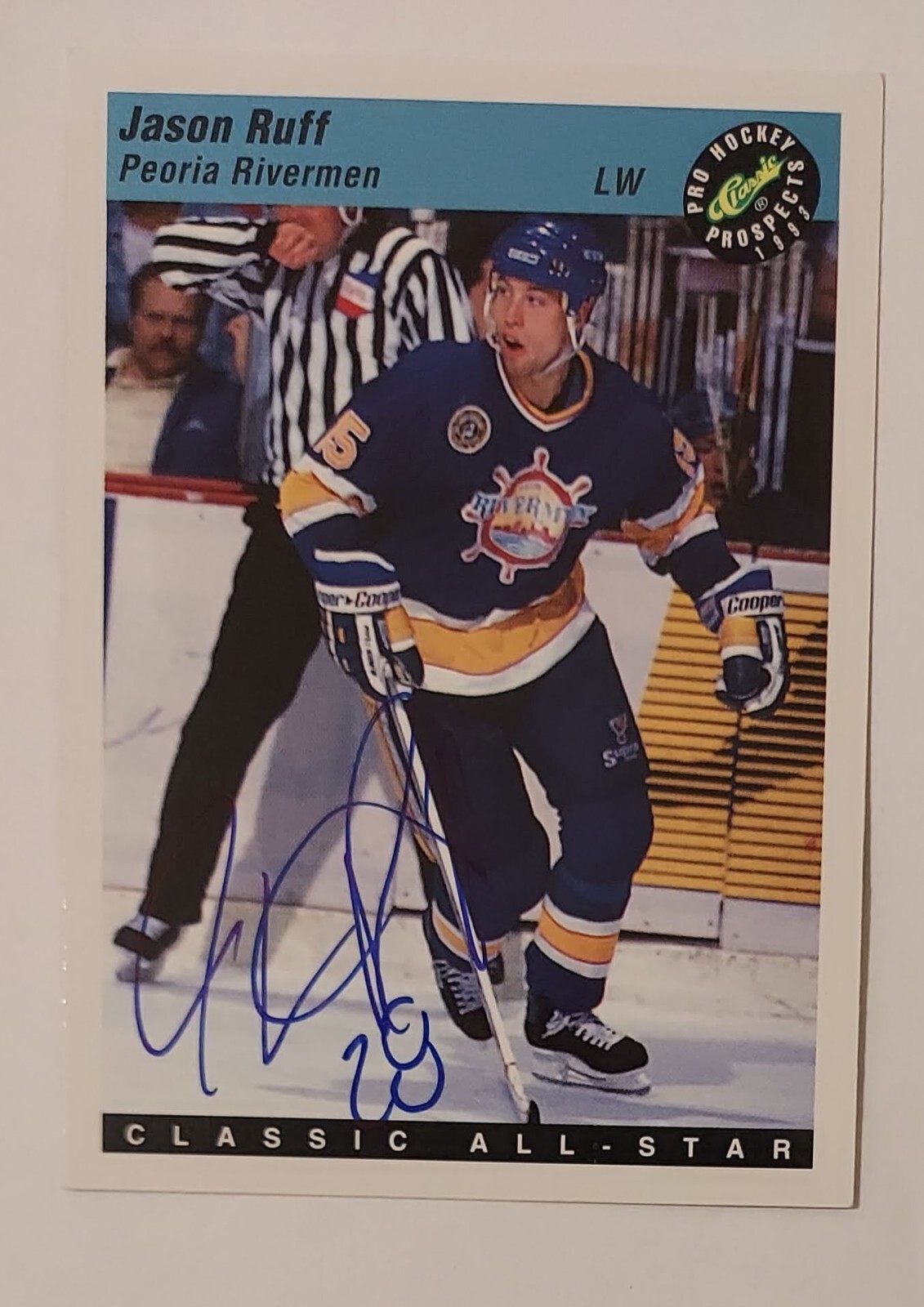 1993 Classic All-Star #45 In Person Auto Jason Ruff Peoria Rivermen | eBay