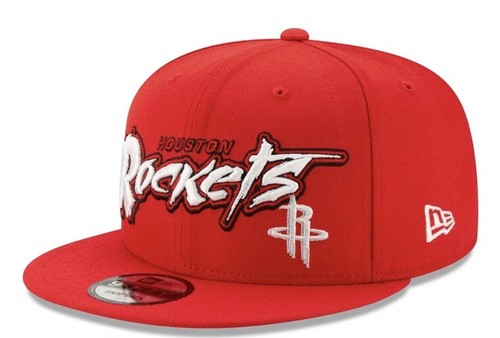 New Era Houston Rockets 9Fifty Retro Script Adjustable Snapback Cap Hat ...