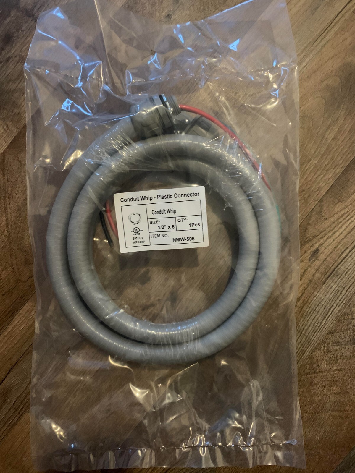 6FT 1/2" AC Whip Liquid Tight Electrical Conduit Copper Wire 1PC | eBay