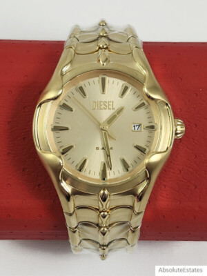 NEW Diesel Vert Metamorph Collection Gold Stainless Mens Watch DZ2186 ...
