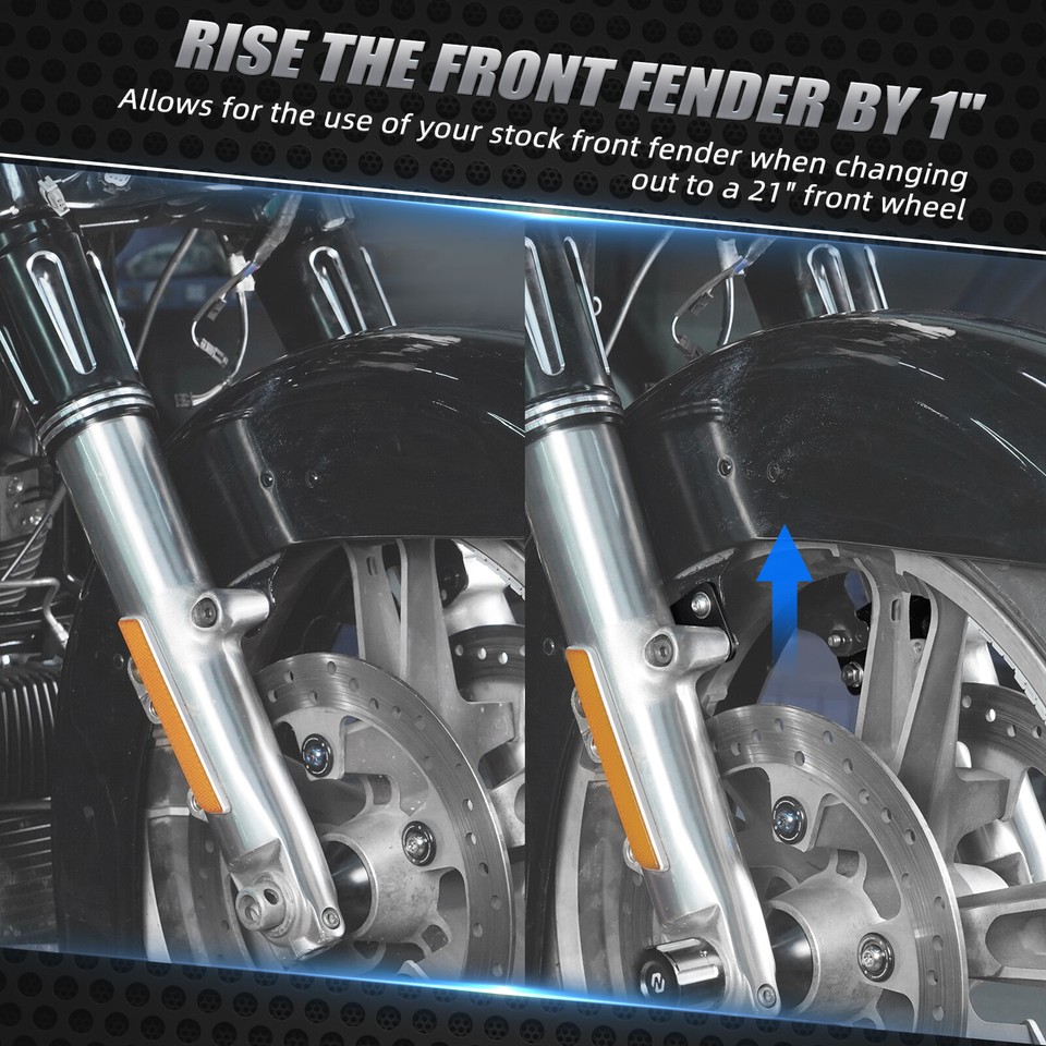 Front Fender Riser For Harley Ultra Limited FLHTK CVO Road Glide ...