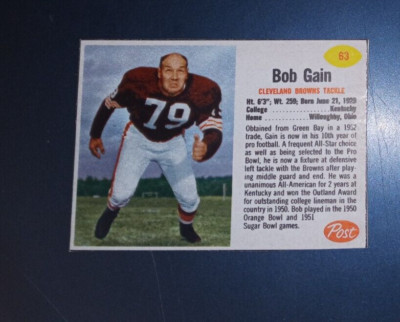 1962 Post Cereal Bob Gain Card #63 excellent-near mint (see scan) | eBay