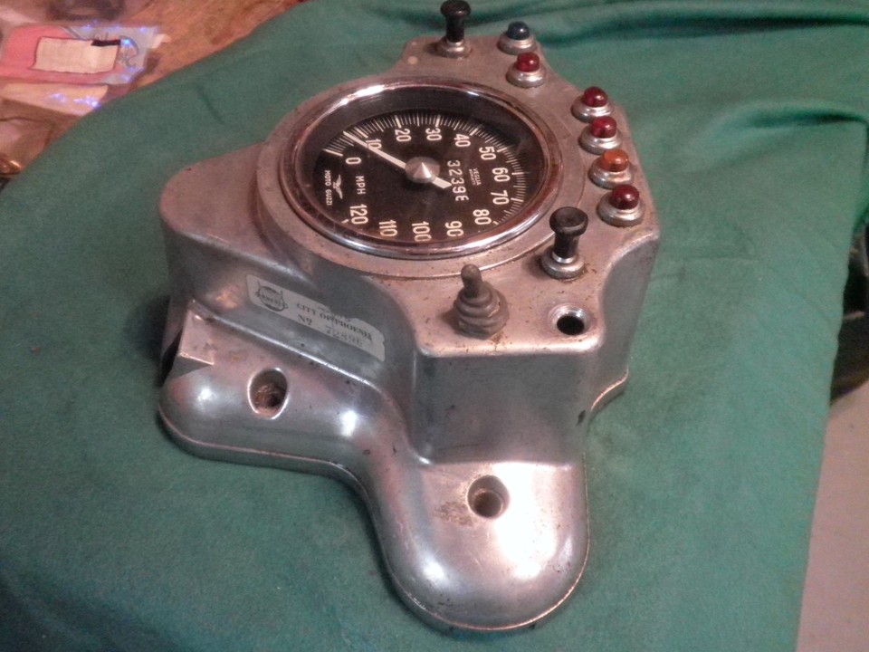 Moto Guzzi Eldorado POLICE speedometer and DASH from the Phoenix Police ...