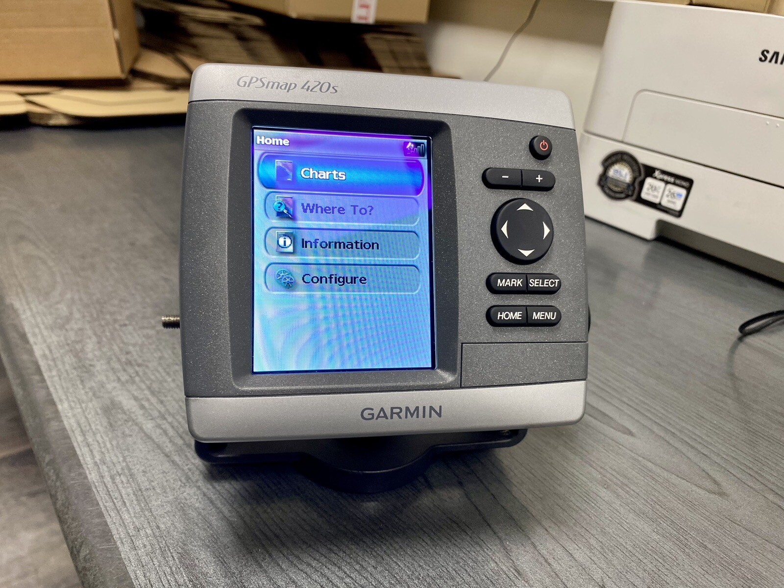 Garmin GPSMAP 421 UK & Ireland Chartplotter complete with accessories ...