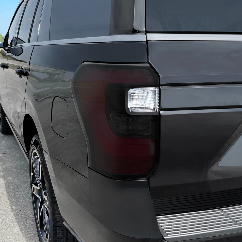FOR 2018-2021 Ford Expedition Tail Light Cutout SMOKE Precut Vinyl Tint ...