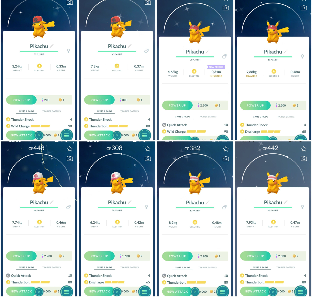 Pokemon Hilbert Og Nate Shiny Pikachu Unova Tour Hilda Hilbert Hat