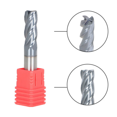 3/8" 4 Flute Carbide End Mill - .020 Radius 1" Cut Length 2-1/2 ...