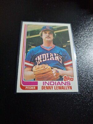 1982 TOPPS BASEBALL ROOKIE #356 DENNY LEWALLYN RC CLEVELAND INDIANS ...