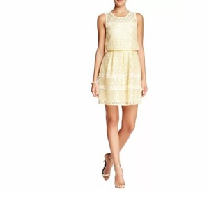 JESSICA SIMPSON METALLIC GOLD POPOVER A-LINE DRESS Womens Size 6 | eBay