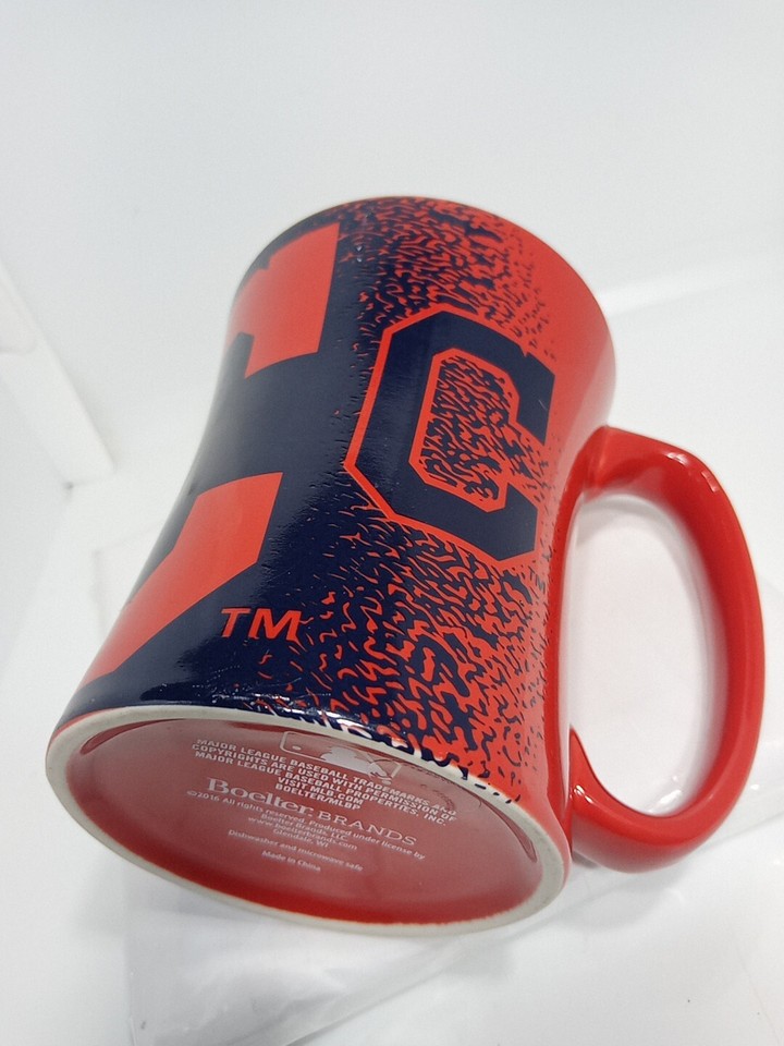 CLEVELAND INDIANS BASEBALL MUG. CLEVELAND MLB BASEBALL MUG. MLB MUG ...