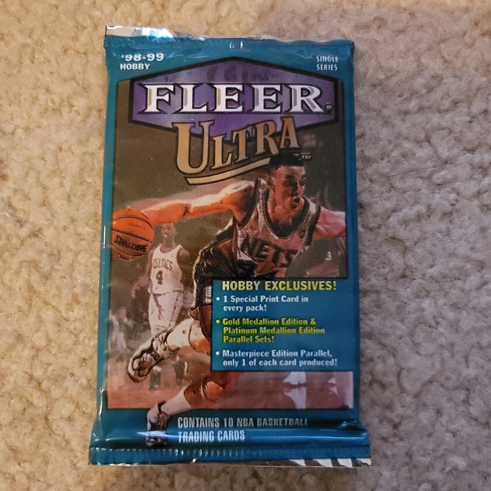 1998-99 Fleer Ultra Basketball HOBBY PACK Kobe Carter Nowitzki ...