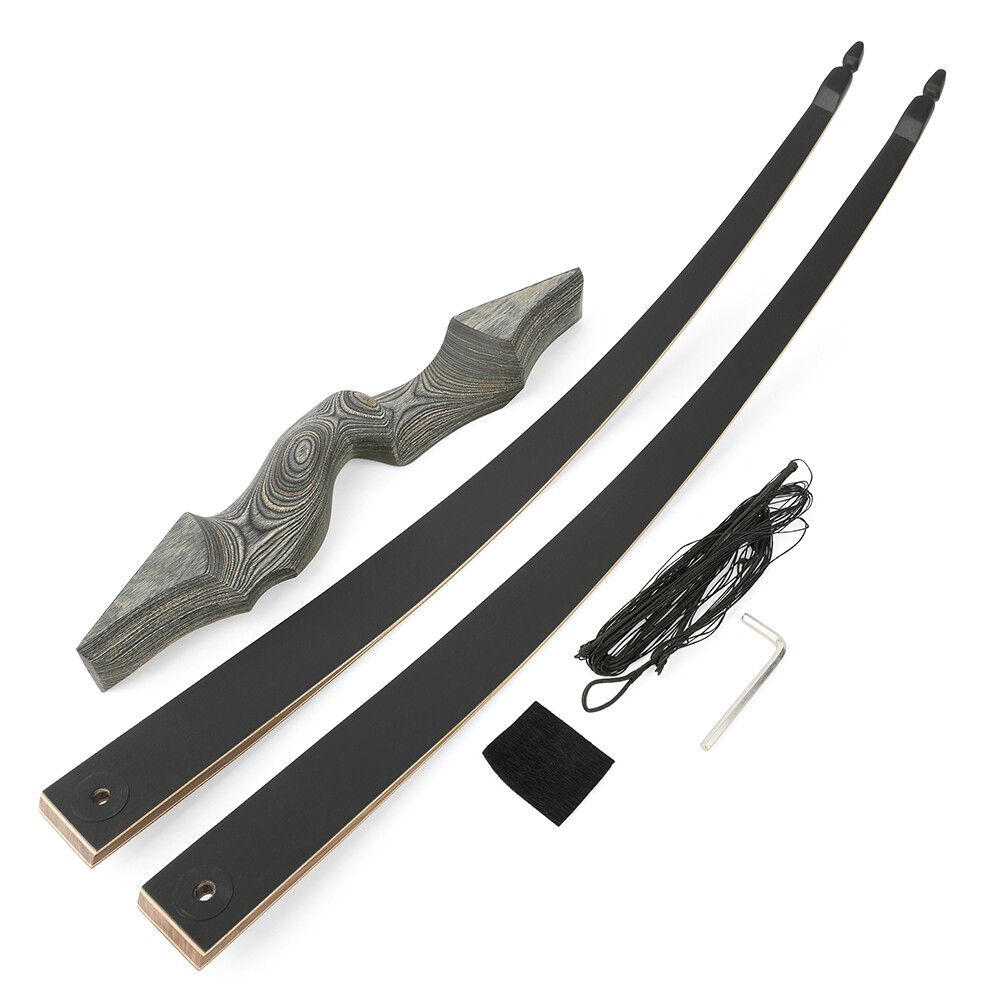 60'' Takedown Longbow Archery Wooden Riser 20-60lbs Target Shooting ...