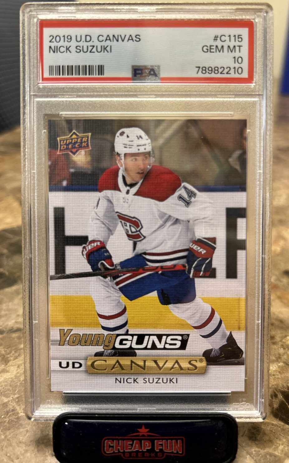 2019 Upper Deck Nick Suzuki Young Guns Canvas RC Rookie #C115 PSA 10 | eBay