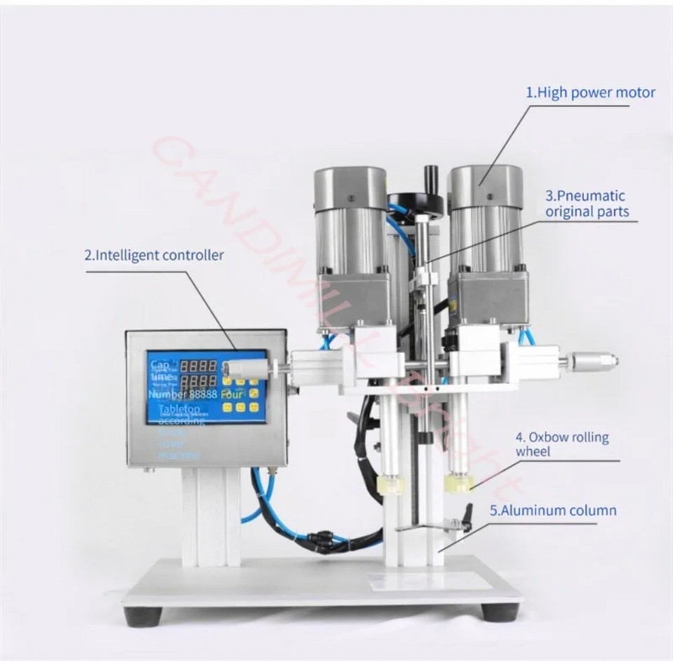 Desktop Capping Machine Semi-automatic Washing Powder Cap Capping ...