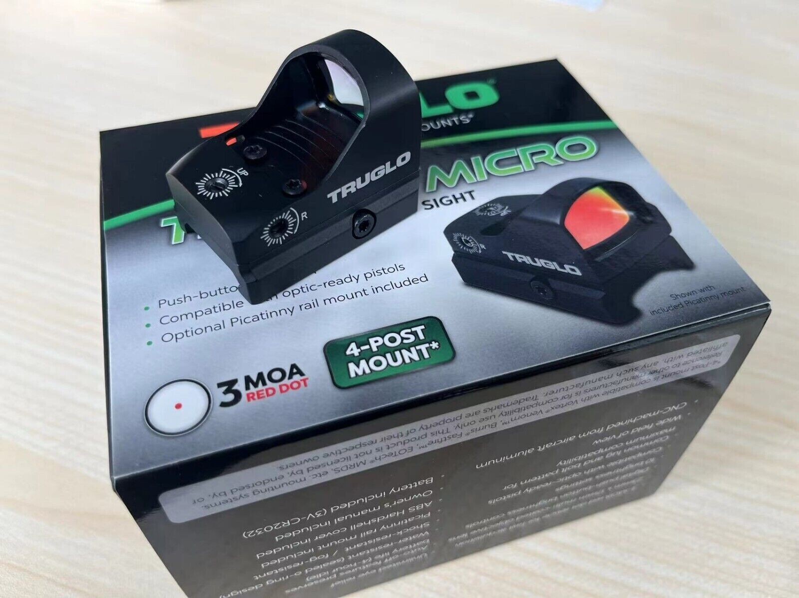 Original TRUGLO TRU-TEC 3 MOA Red Dot Sight | Grelly USA