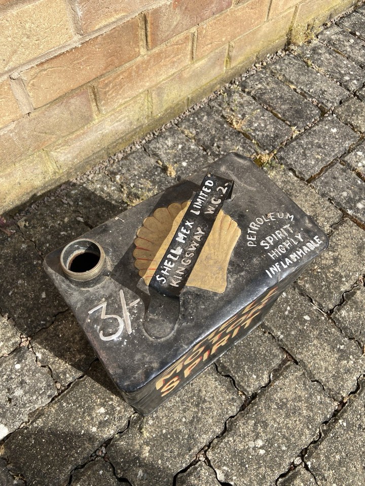 Original SHELL MOTOR SPIRIT 2 Gallon Petrol Can | eBay UK