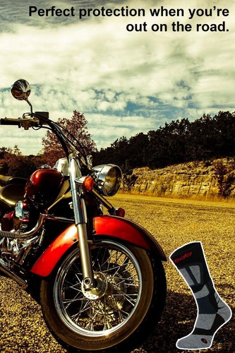 COMODO - Motorbike DRYTEX Comfort Yarn Socks with Shin and Calf ...