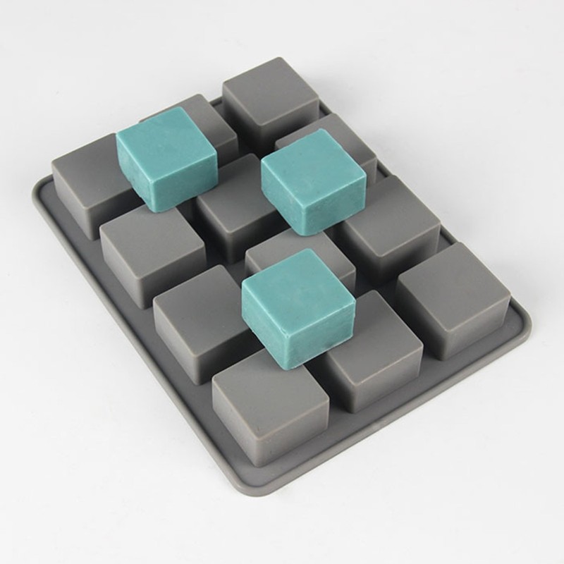 Cake Chocolate Clay Square Cube Shape Baking Fond Polymer Craft DIY ...