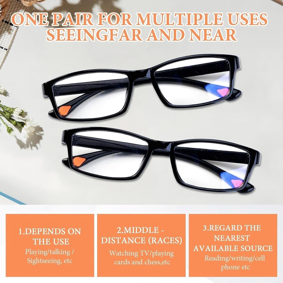 Smart Auto Focus Glasses, Self-adjustable Eyeglasses for Women & Men | eBay