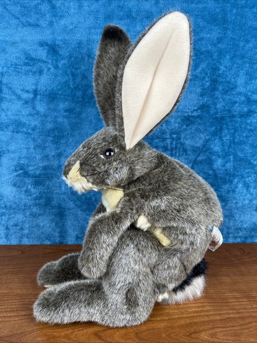 Folkmanis Jack Rabbit Hand Puppet Full Body Plush 18” Retired #02429 ...