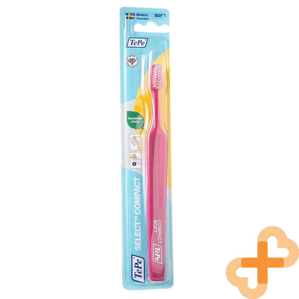 TEPE SELECT Compact Soft Bristle Toothbrush Small Brush Head Easy Reach | eBay
