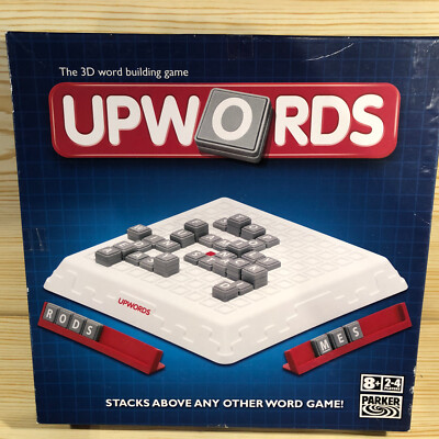 Upwords The 3D Word Making Board Game by Parker Kid's Family Fun ...