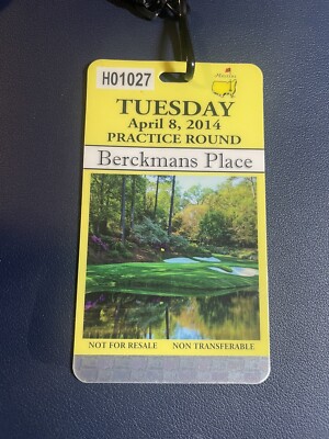 2014 Masters Tuesday Practice Round 2014 Ticket Berckmans Place PGA ...