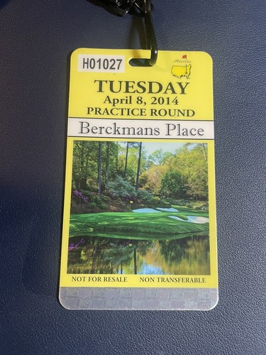 2014 Masters Tuesday Practice Round 2014 Ticket Berckmans Place PGA ...