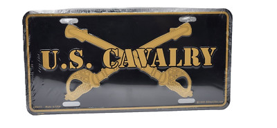 US Army Cavalry with Crossed Swords Embossed License Plate (C ...