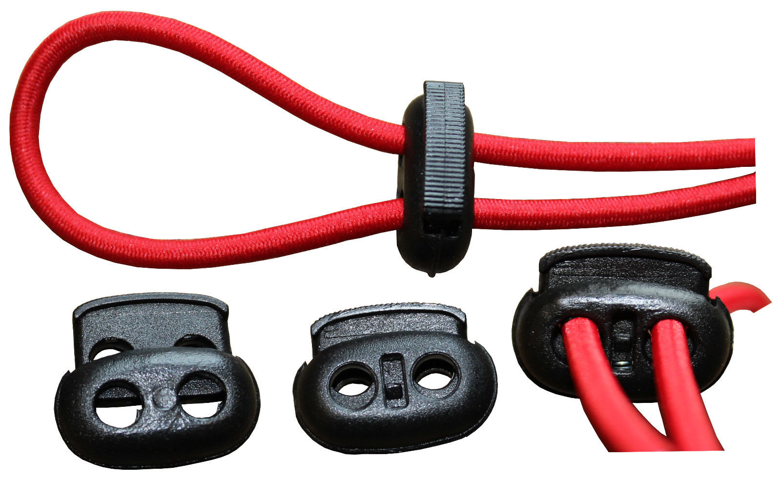 CORD LOCKS SPRING TOGGLES for 2-6mm elastic shock/bungee cord, single ...