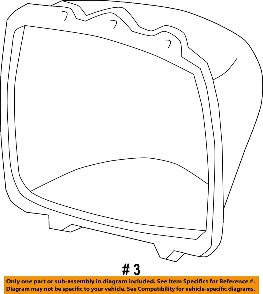 GM OEM 09-11 Allante Headlamp Components-Sealed Beam Mount Ring 5968095 ...