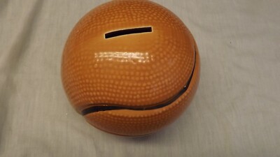 Ceramic Basketball Coin Bank Collectible Sports Vintage Piggy Bank ...
