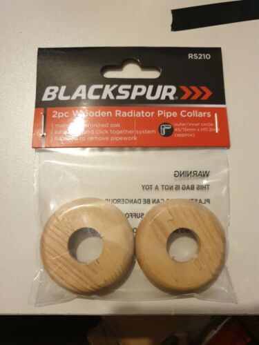 Solid Oak Wood Radiator Pipe Collars Wooden Rings Real Floor Cover 1/2 ...