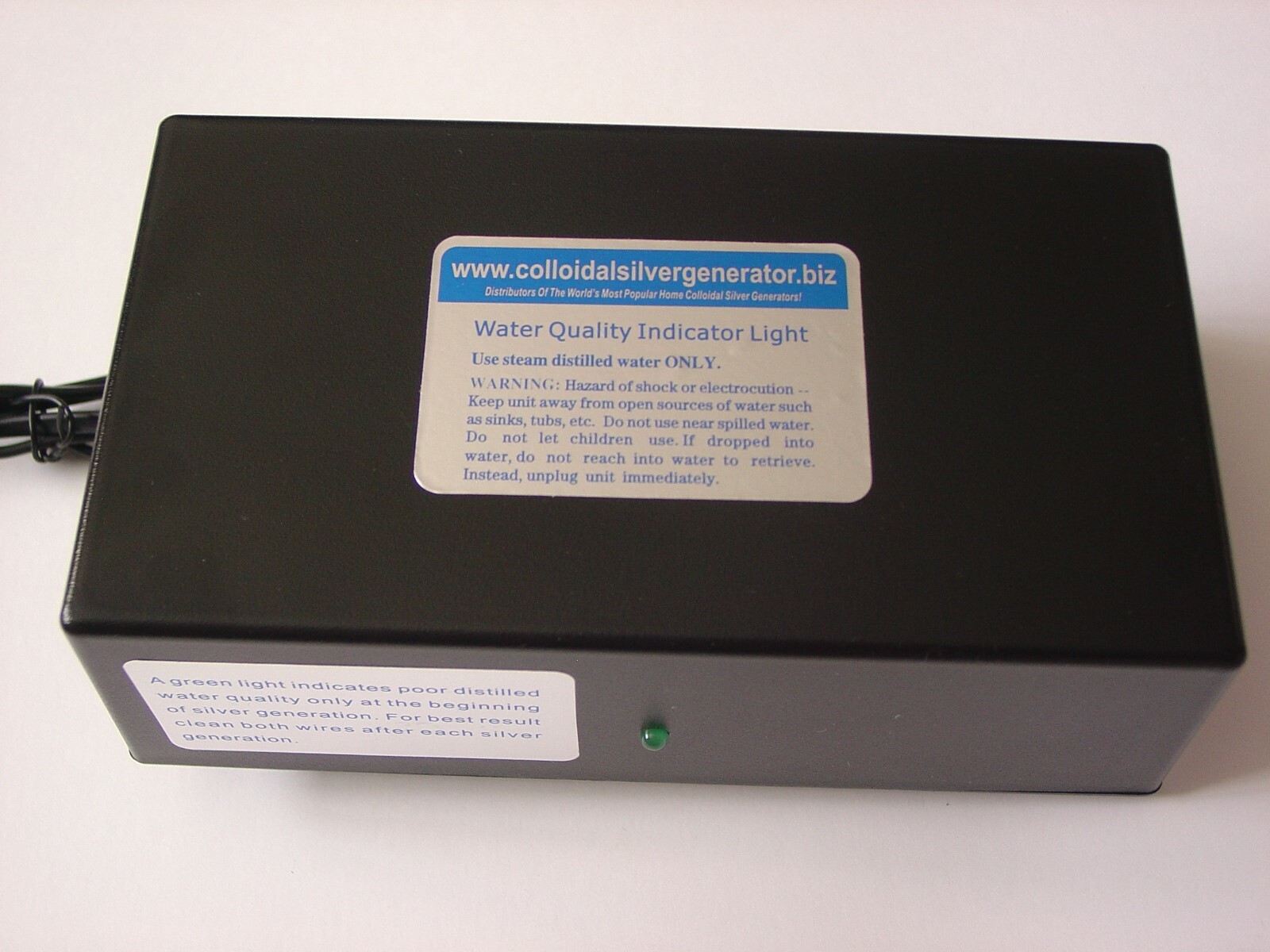 Colloidal Silver Generator 110-120 V 1 Quart 10 ppm 3 hrs plus pair of ...