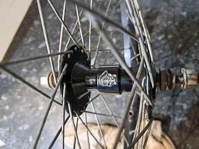 MONGOOSE LARGE FLANGE HUB ALEX RIM 10mm AXLE OLD / MID SCHOOL BMX FRONT ...