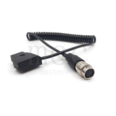 D-TAP to 12 Pin Hirose Coiled Power Cable for B4 2/3" Fujinon Canon ...