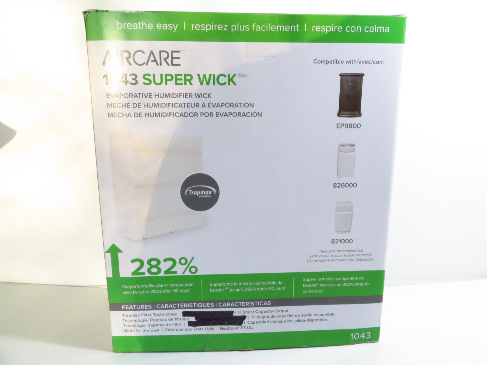 AirCare Evaporative 1043 Super Wick Humidifier Filter New Sealed in Box ...