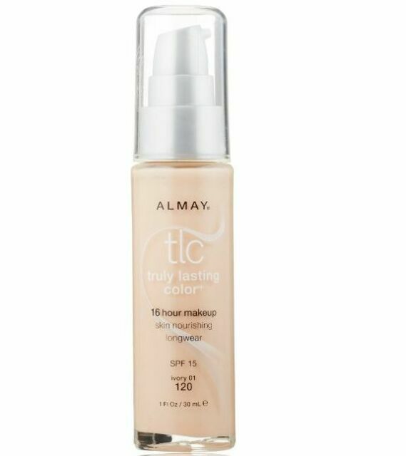 Almay TLC Truly Lasting Color 16 HR Foundation Makeup 120 Ivory 1 Floz ...