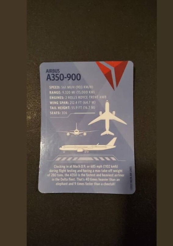 (Read Disc) Delta Trading Cards: -60 Total-. 34 A321s, 10 A330s, 6 ...