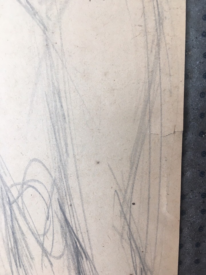 Very Beautiful Original Drawing by Nicolas POLIAKOFF Nude Cubist Woman ...