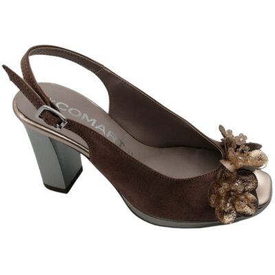 Comart Sandali con Tacco Donna 1D4615 Camoscio Bouquet Rosa | eBay