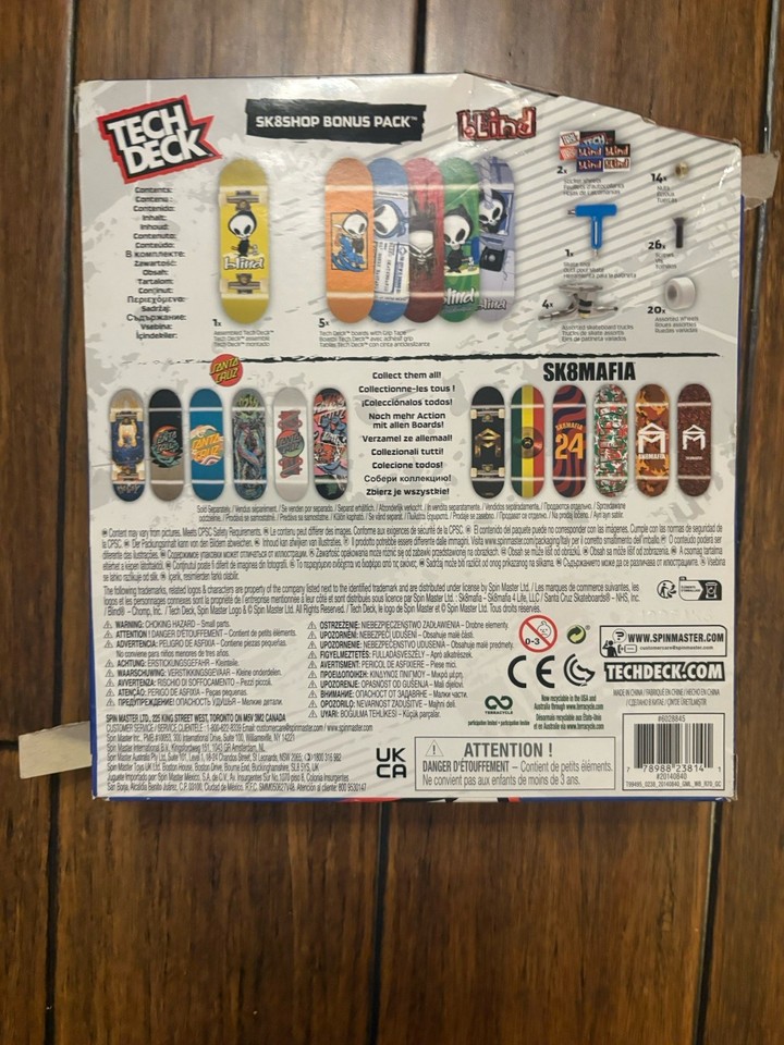 Tech Deck SK8SHOP Bonus Pack Multicolor 6 Boards Included Blind pack | eBay