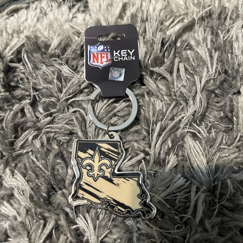 New Orleans Saints Home State Rubber Flexi Key Chain NFL Licensed ...