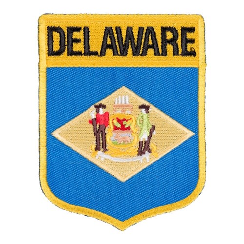 Delaware State Flag Shield Patch, United States of America Patches | eBay