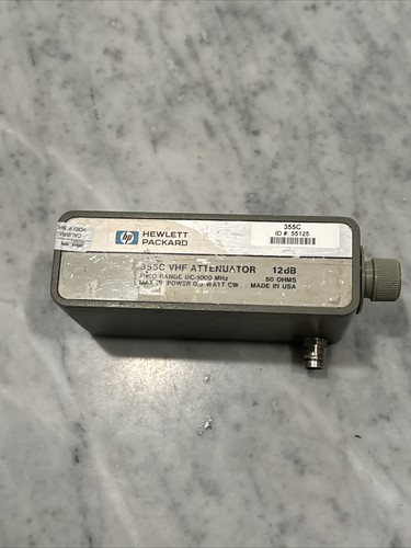 HP Hewlett Packard 355C VHF Attenuator 0.5W 50ohm DC-1000MHz 0-12db 1db ...