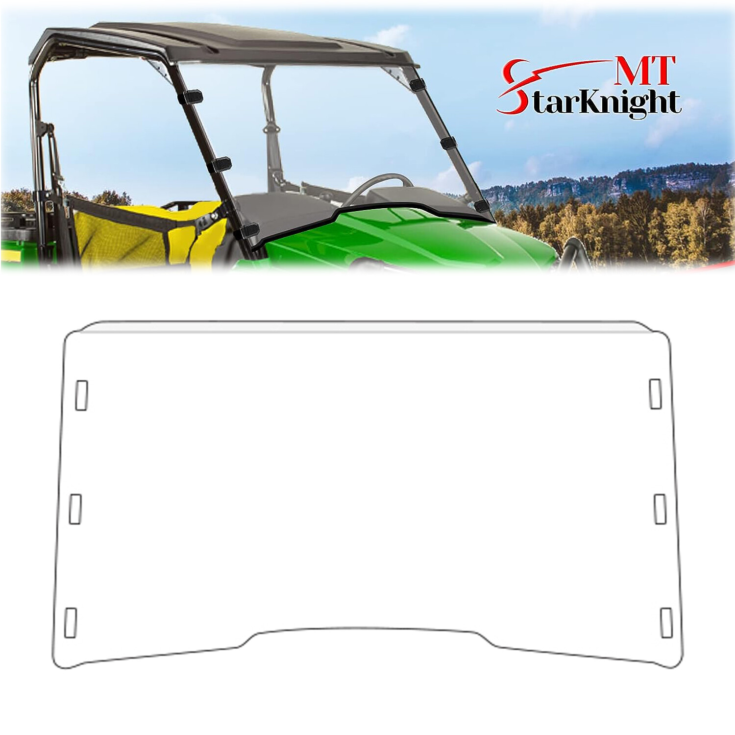 Front Full Windshield PC for Gator XUV 550 /560/560E /590i /590E/M /S4 ...