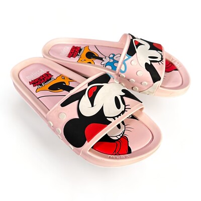 Melissa Mickey Minnie Slides - Women's Disney Fashion Sandals - Cute ...