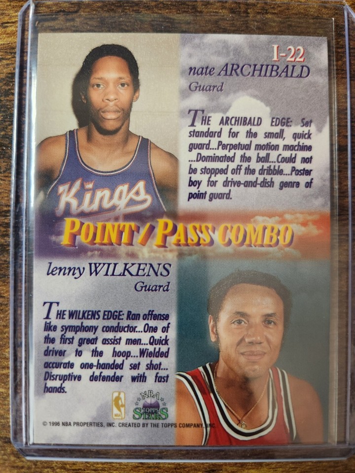 1996 Topps Stars Nate Archibald Lenny Wilkins Imagine Insert #I-22 Celtics Hawks | eBay